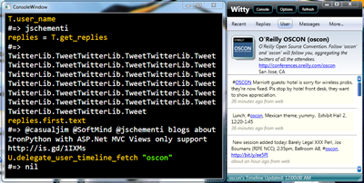 Jimmy Schementi > IronRuby at OSCON 2009: Mono, Moonlight, and scripting open source apps